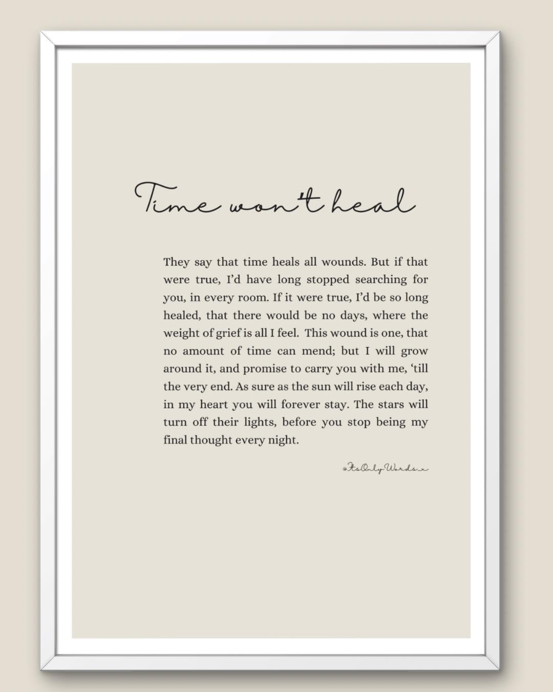 Time Poem Print - Etsy