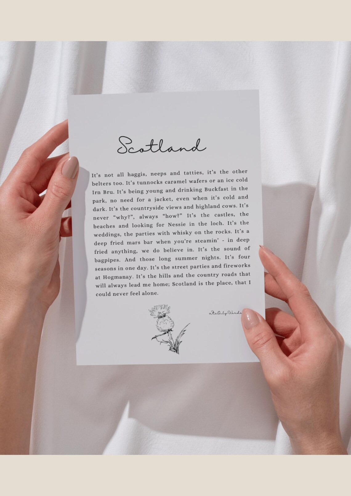 Scotland Poem Digital Print – Instant Download, Celebrate Scotland’s ...