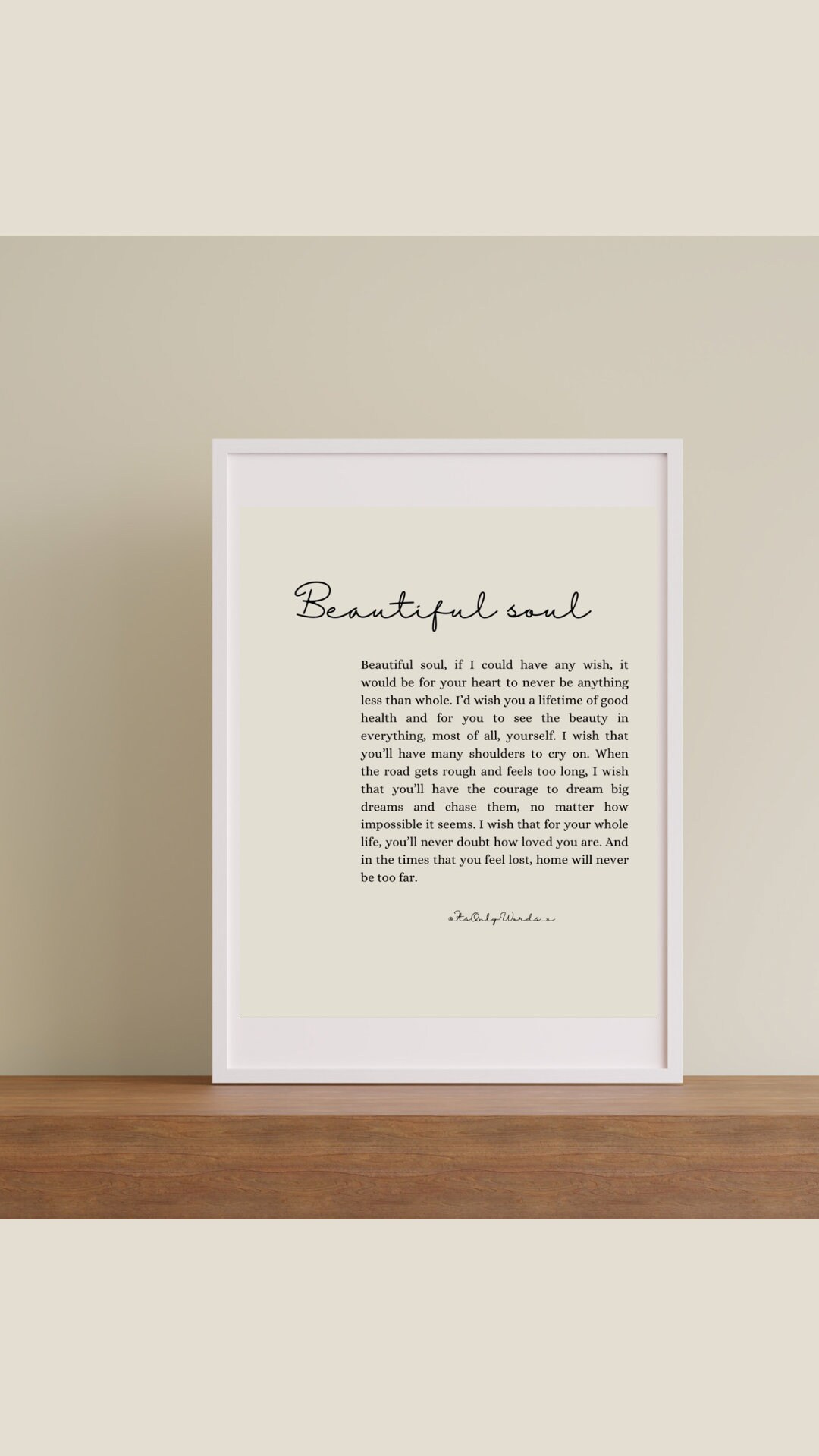 Beautiful Soul Poem a Touching Poem to Send Love and Encouragement to a ...