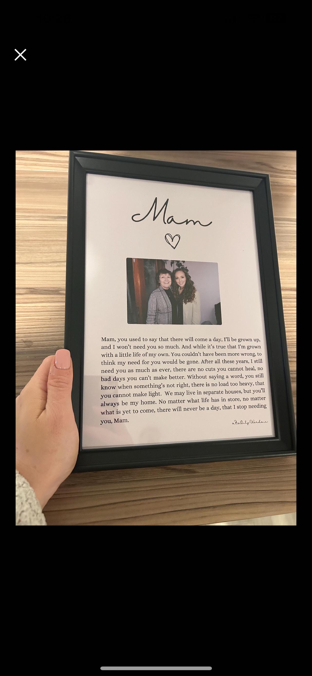 Custom “mum” Poem Print – Personalize With Your Own Photo | Framed or ...