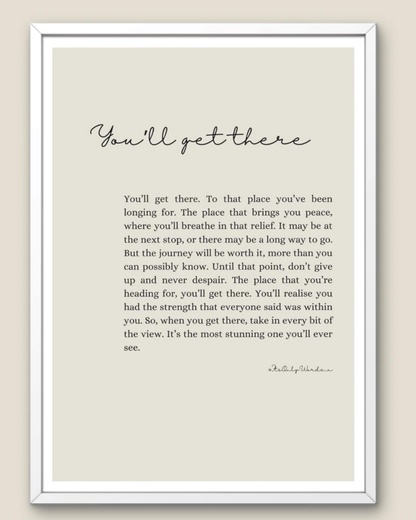 You’ll Get There - Inspirational Poem for Encouragement and Mental ...