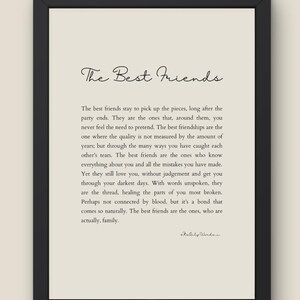 Best Friends Poem Print A5/A4 Framed Option Personalized With Photo - Etsy