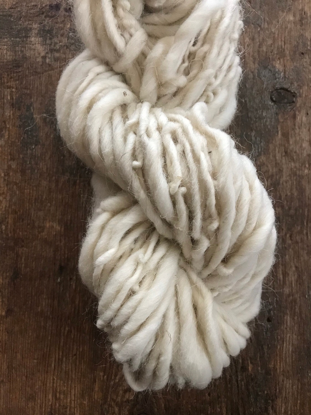White Handspun Yarn, 20 Yards - Etsy