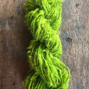 Chartreuse Lincoln Wool Locks Yarn, 20 Yards - Etsy