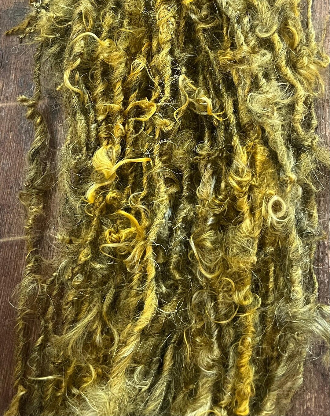 Cornucopia Mustard Yellow Mohair Art Yarn, 20 Yards - Etsy