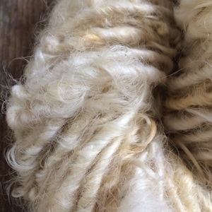Creamy White Lincoln Wool Locks Yarn, 50 Yards - Etsy