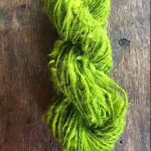 Chartreuse Lincoln Wool Locks Yarn, 20 Yards - Etsy
