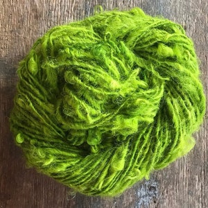 Chartreuse Lincoln Wool Locks Yarn, 20 Yards - Etsy