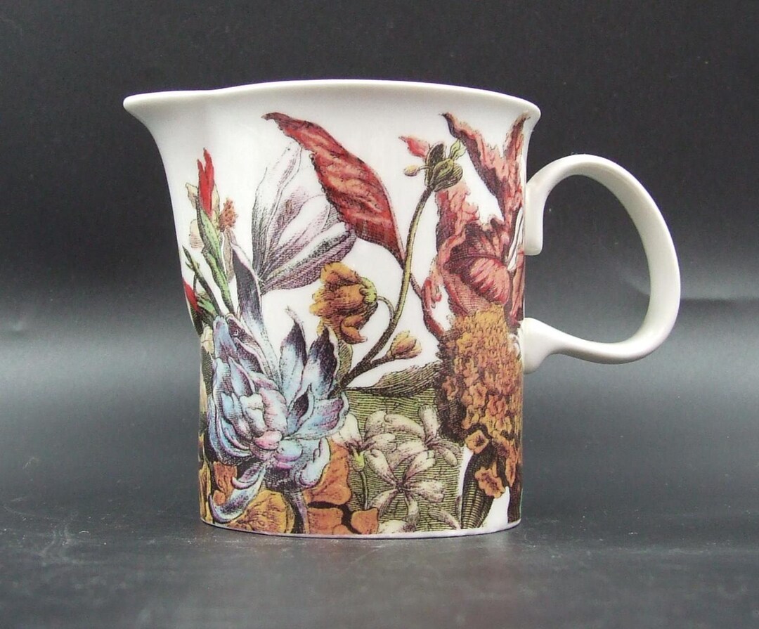 Dunoon Stoneware Jug – Flora Series Botanical Design, John Bowles 1745 ...