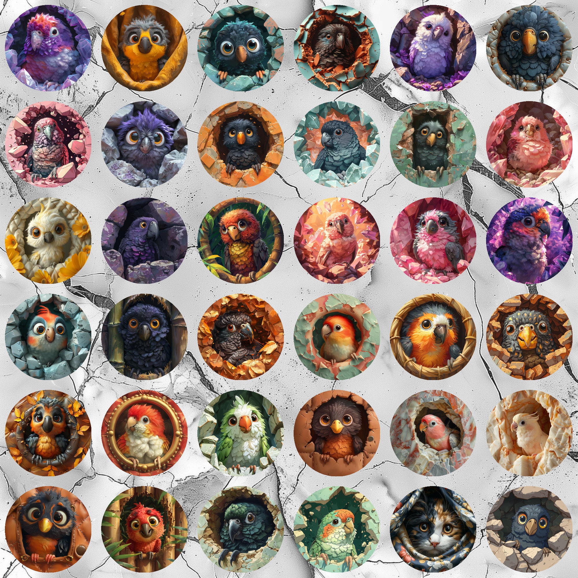 Parrot Wallcrack 160 Coaster Designs, Unique Car Coaster, Car Coaster ...