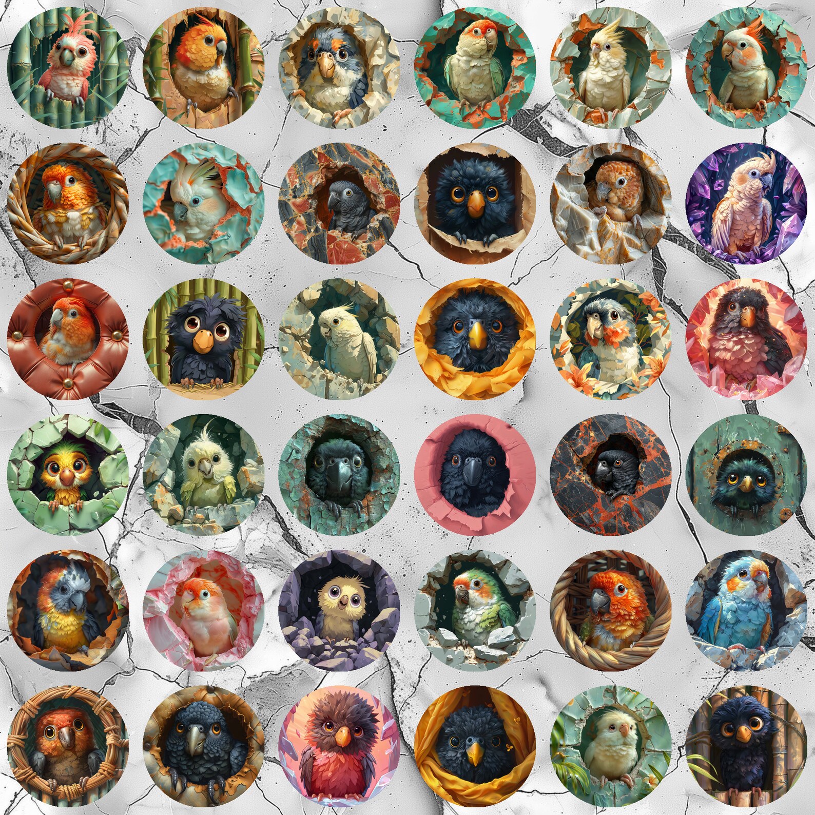 Parrot Wallcrack 160 Coaster Designs, Unique Car Coaster, Car Coaster ...