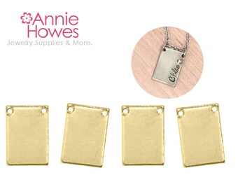 Premium Metal Strip Rectangle Stamping Blanks With Holes. | Etsy