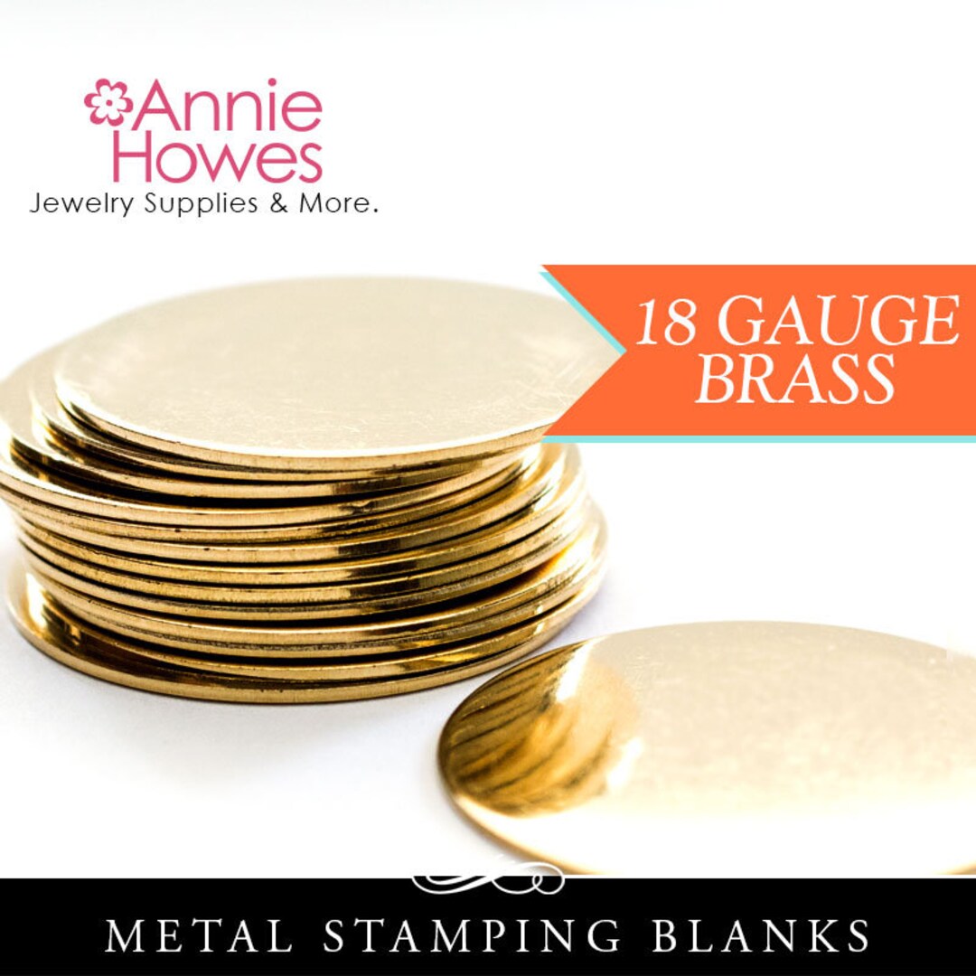 Large Circle Brass Blanks. 1.5 Inch Circle Shape. 18 Gauge Solid Brass ...