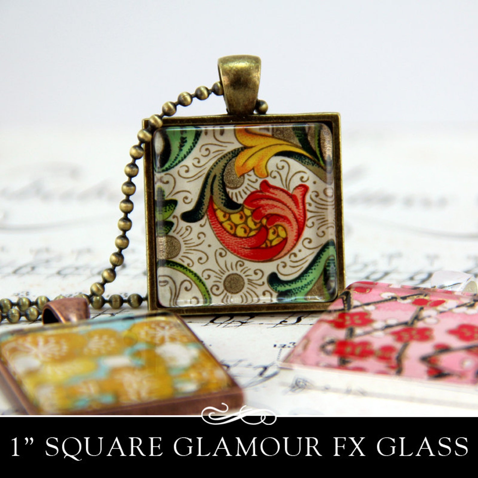 Square Pendant Settings Blanks. Photo Jewelry Making Silver - Etsy