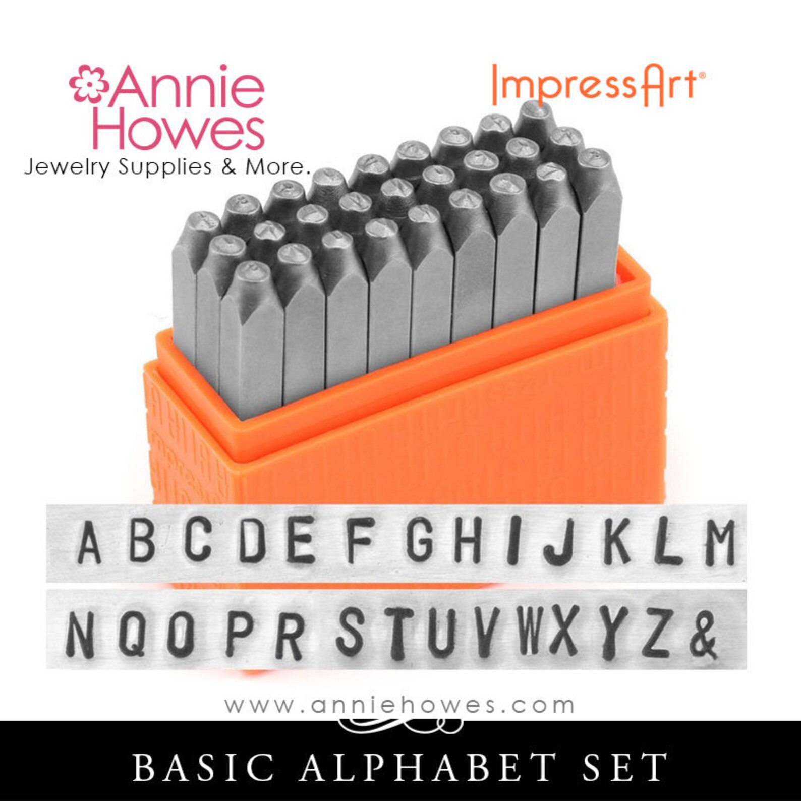 Metal Stamp Alphabet Set - San Serif, Uppercase/lowercase (2.5/3mm) - Etsy