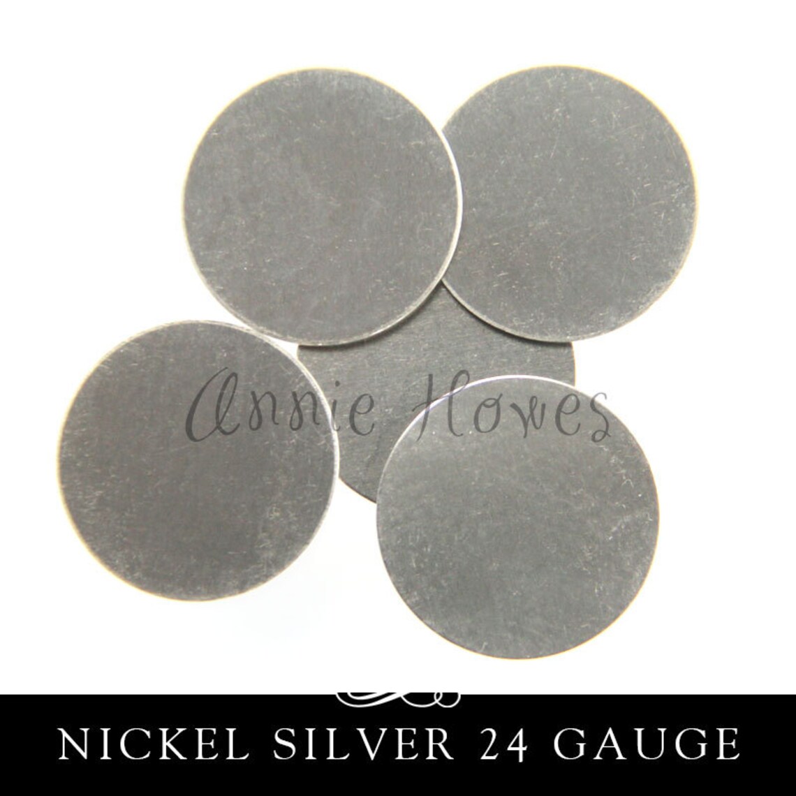 Nickel Silver 1.25" Circle Blanks. 25 Pack. 24ga MET-600. - Etsy