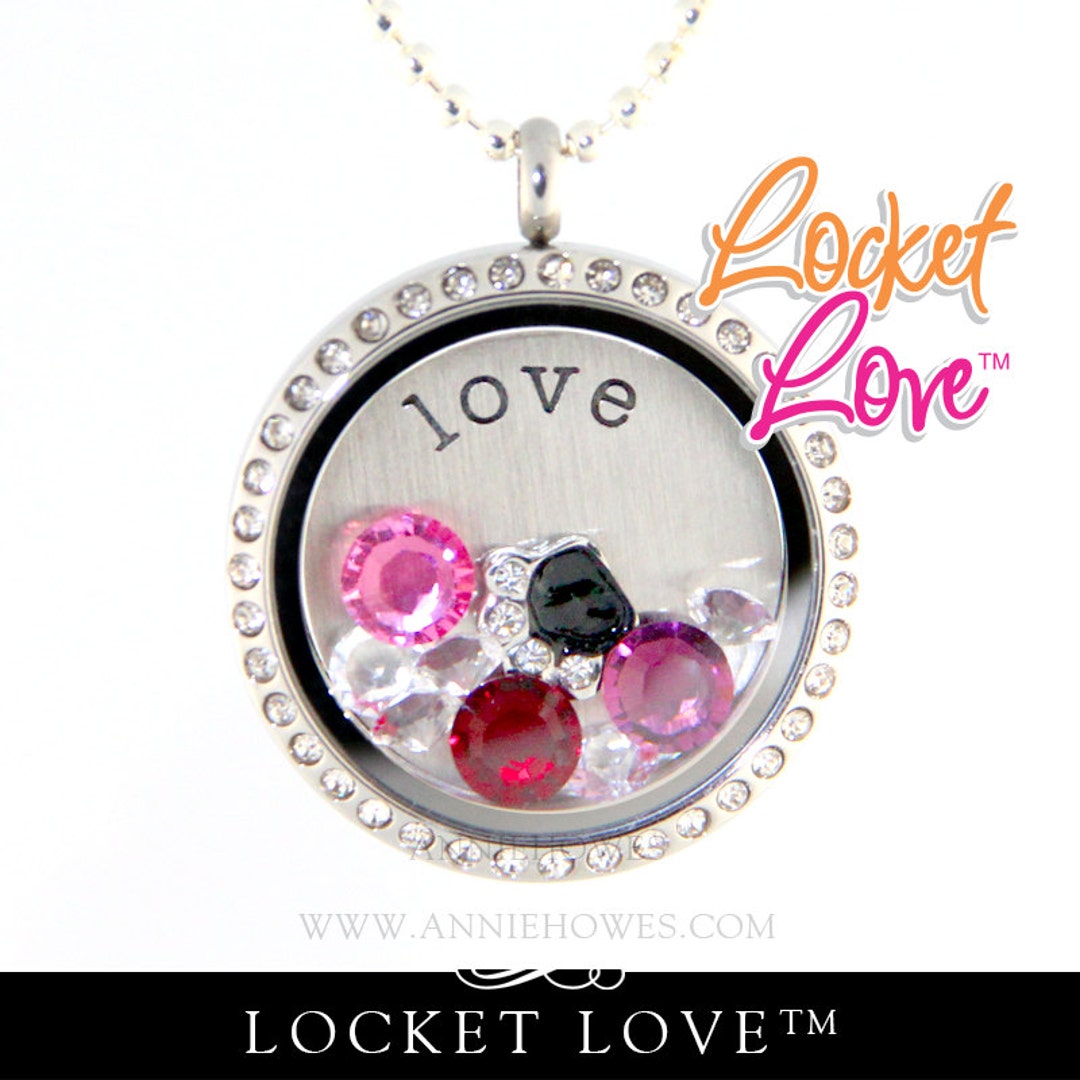 Floating Locket Crystal Framed Memory/journey Locket Customized With ...