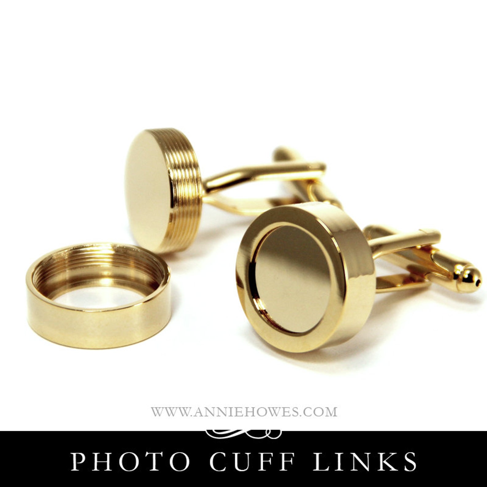 Gold Photo Cuff Links. Make Your Own DIY Custom Photo Cuff - Etsy