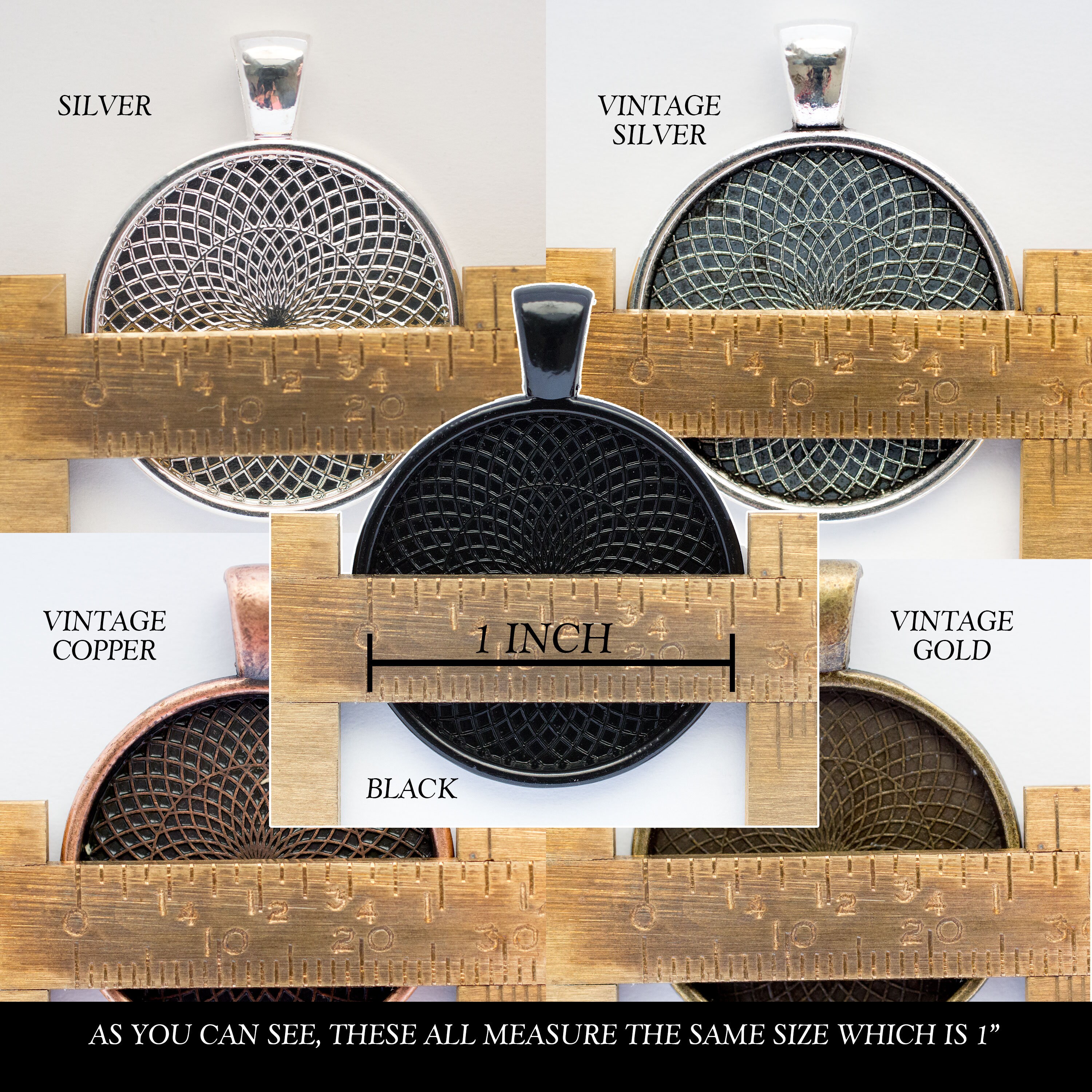 Pendant Settings Blanks 1in Circle Bezel Pendant Setting Tray. - Etsy