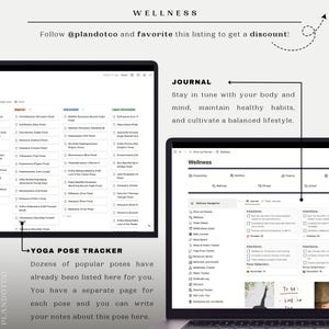 Glow up Planner Notion Template Productivity, Wellness, Fitness ...