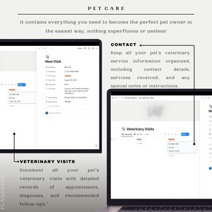 Complete Pet Care Planner | Notion Template for Feeding, Health ...