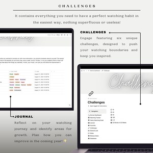 Movies & TV Shows Dashboard | Notion Watchlist Tracker for Genres, Goal ...