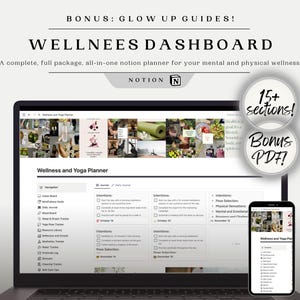 Wellness Dashboard | Yoga, Mindfulness, Self-care, Meditation, Skincare ...
