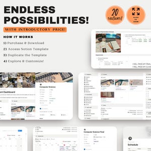 Student Dashboard Notion Template Academic Planner School, College ...