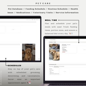 Complete Pet Care Planner | Notion Template for Feeding, Health ...