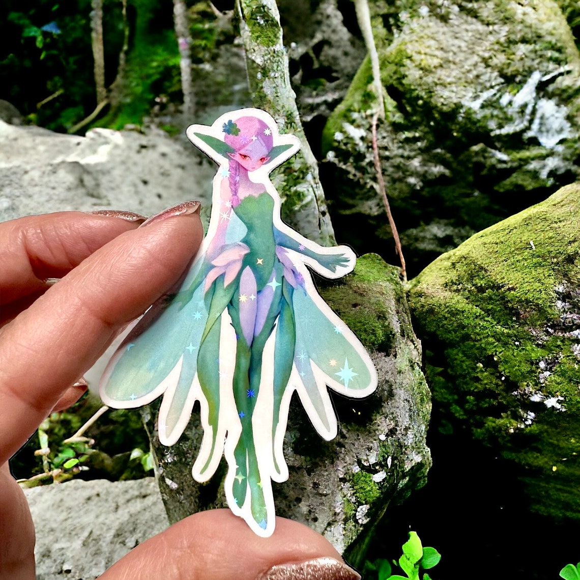 Enchanted Fairy Vinyl Decal: Waterproof Fantasy Sticker for Laptops ...