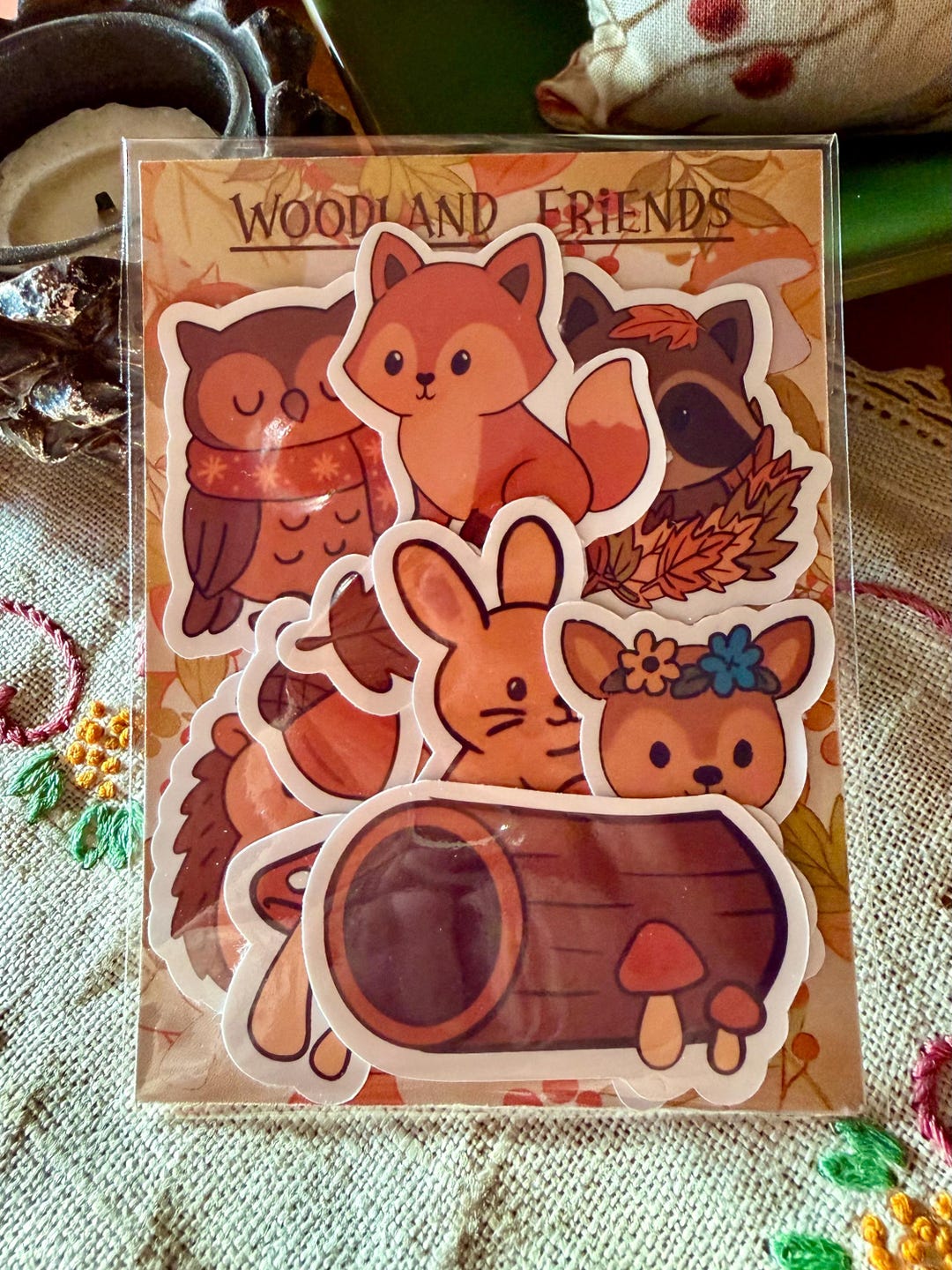 Cottagecore Animal Stickers: Woodland Friends - Planner, Laptop Decals ...