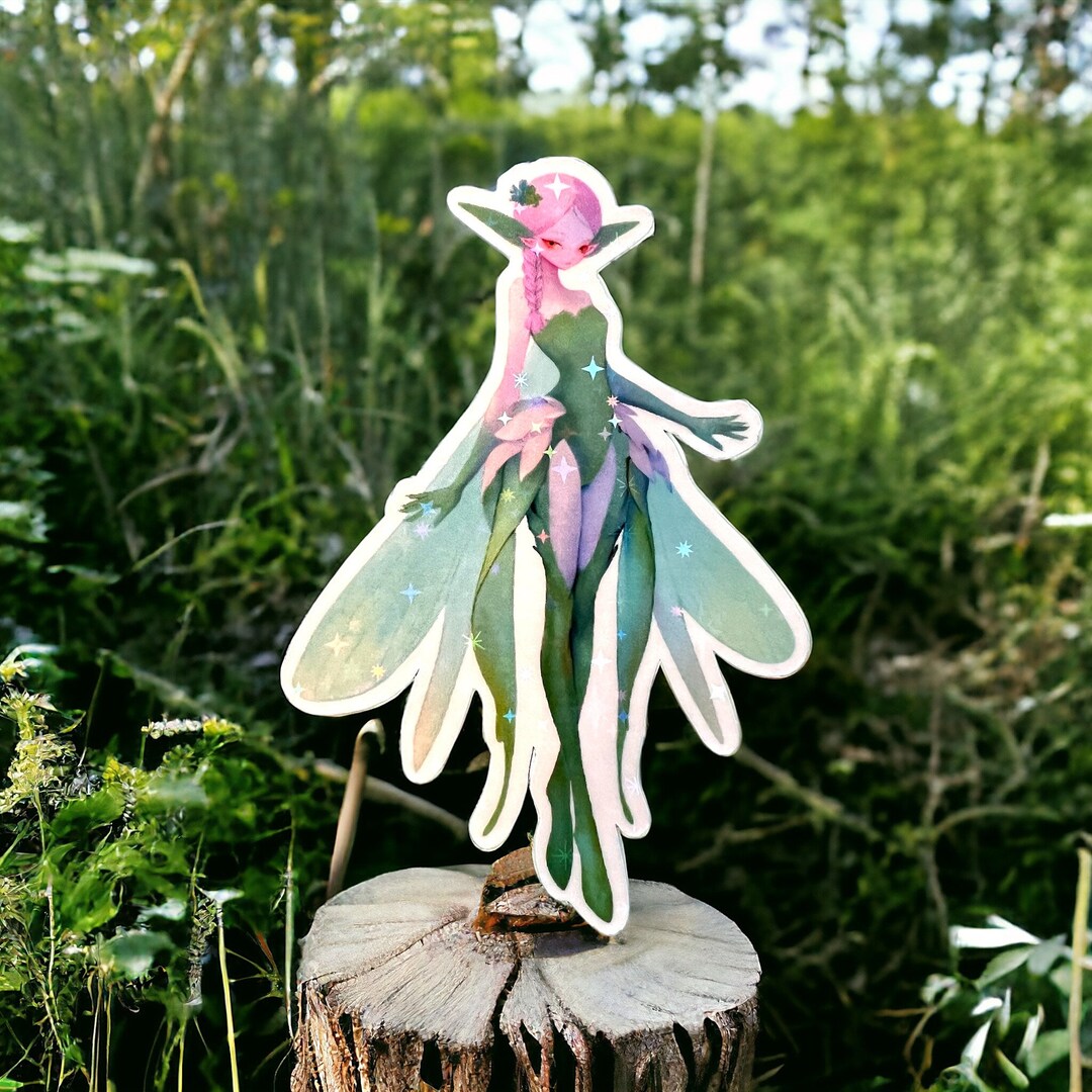 Enchanted Fairy Vinyl Decal: Waterproof Fantasy Sticker for Laptops ...