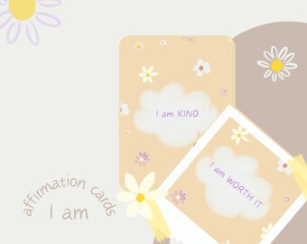 I AM Affirmation Cards Printable - Etsy