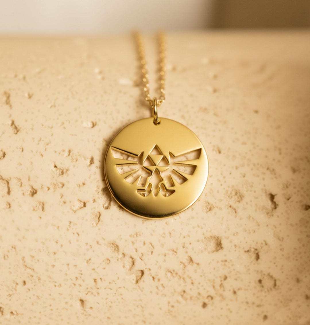 Legend of Zelda Necklace | Gold Cosplay Gamer Jewelry Gift, Legend of ...