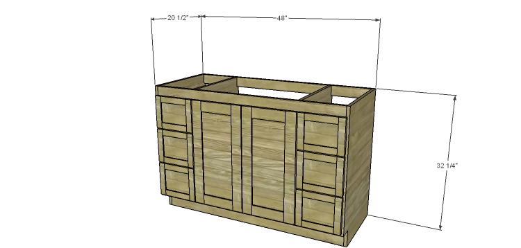 48 Bathroom Vanity Plans PDF DIY Furniture Plans Easy to Follow Woodworking Projects Custom ...
