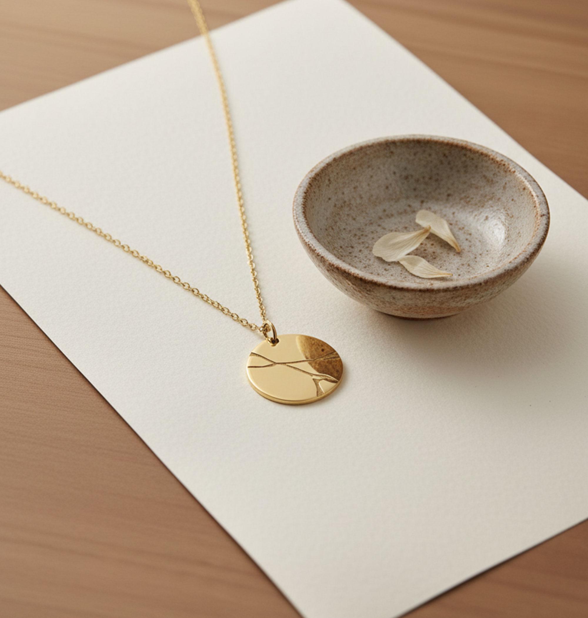 Kintsugi Necklace: Custom Date Necklace, Divorce Gifts for Her ...