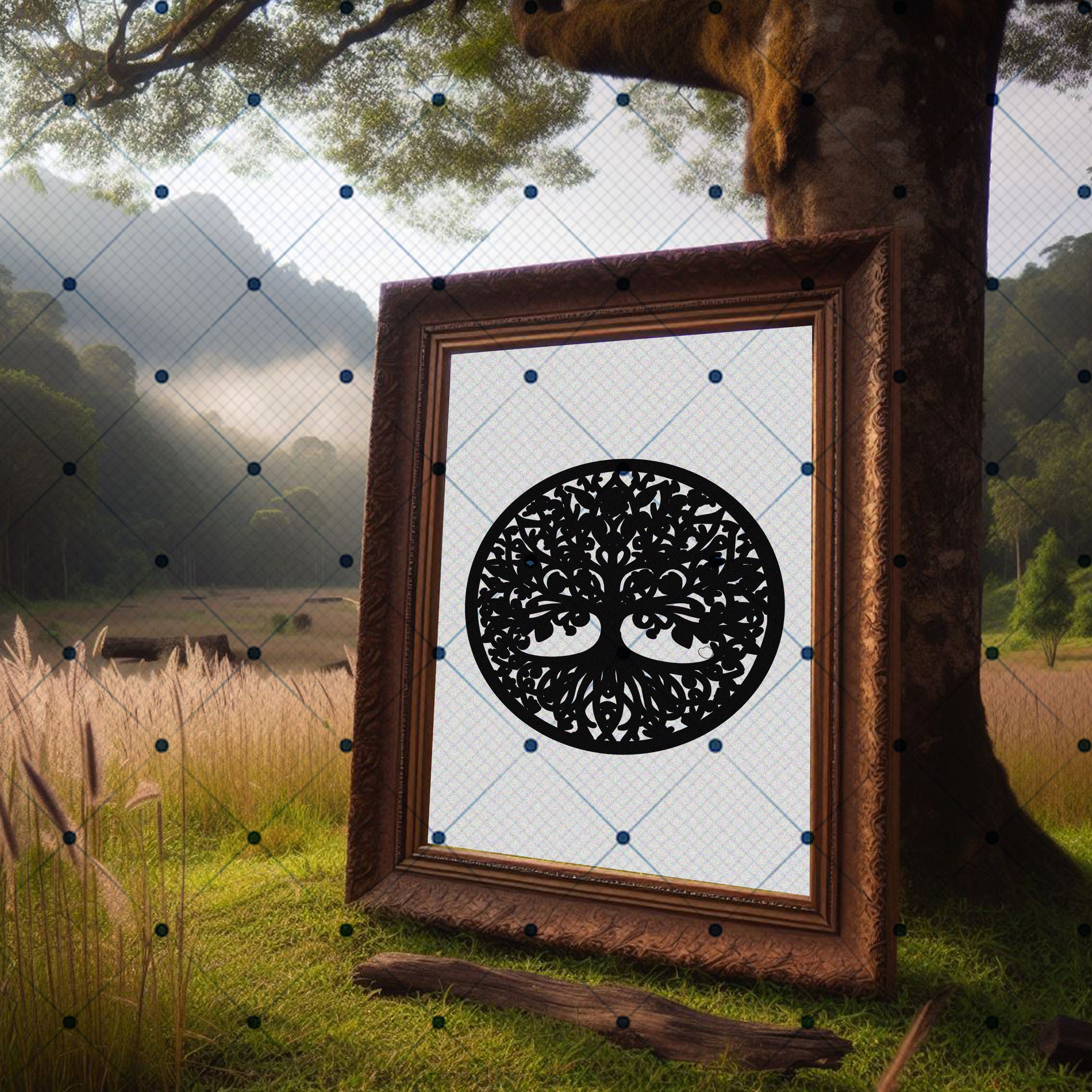 DIGITAL DOWNLOAD Tree of Life Laser Cut Files Ai File DXF File Tree of ...