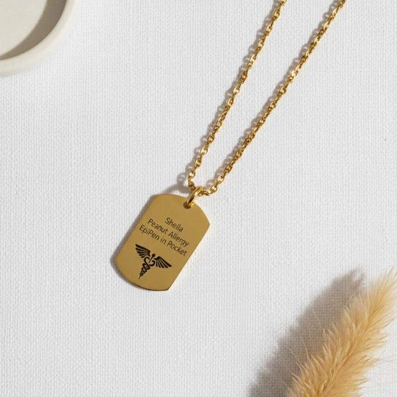 Medical Id Necklace - Etsy