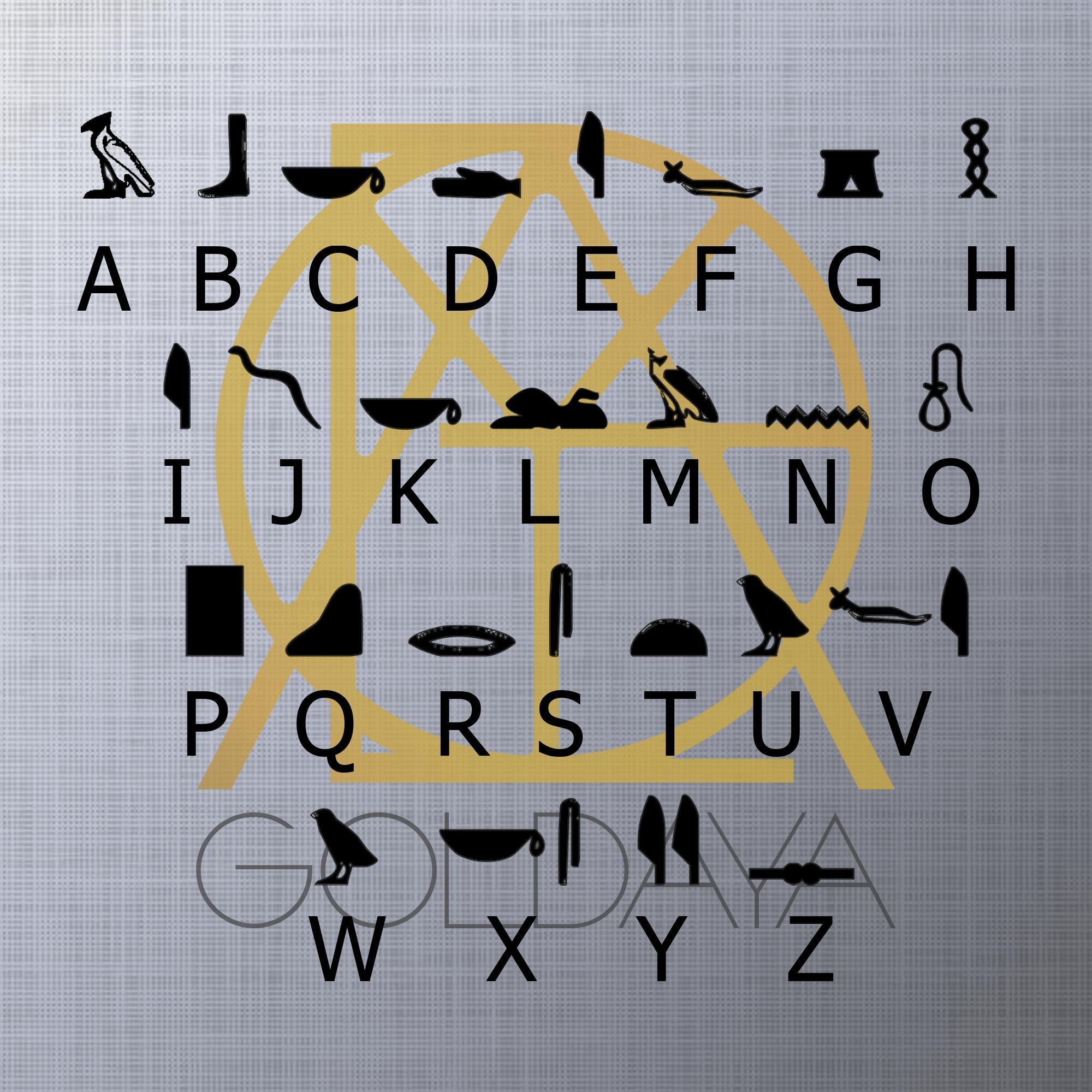 Egyptian Cartouche Name Necklace: Gold Personalized Hieroglyphics Name ...
