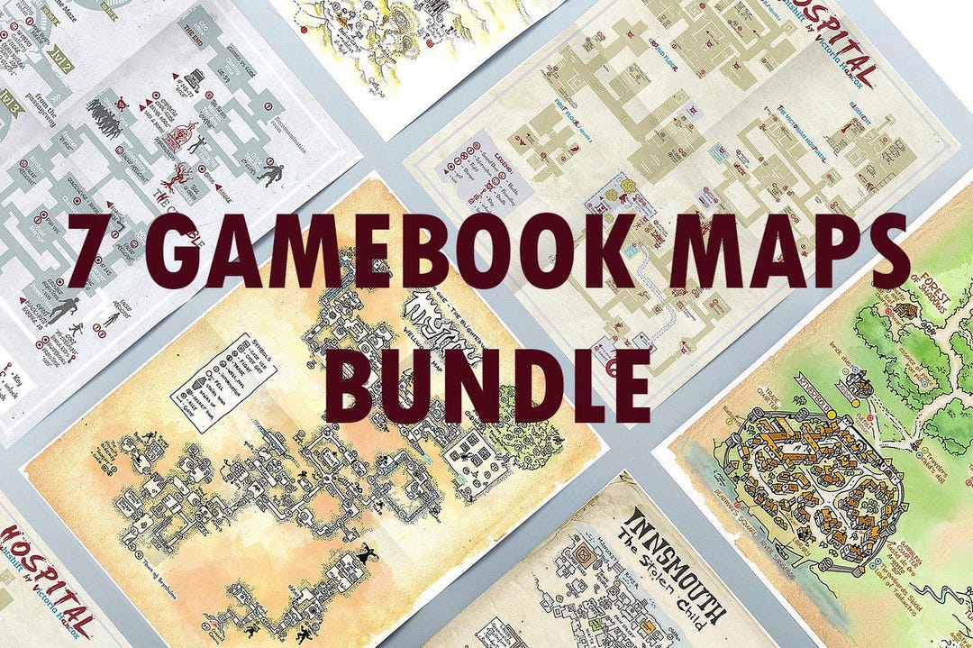 Epic Gamebook Map Bundle - Printable RPG Maps Collection | Lovecraft ...
