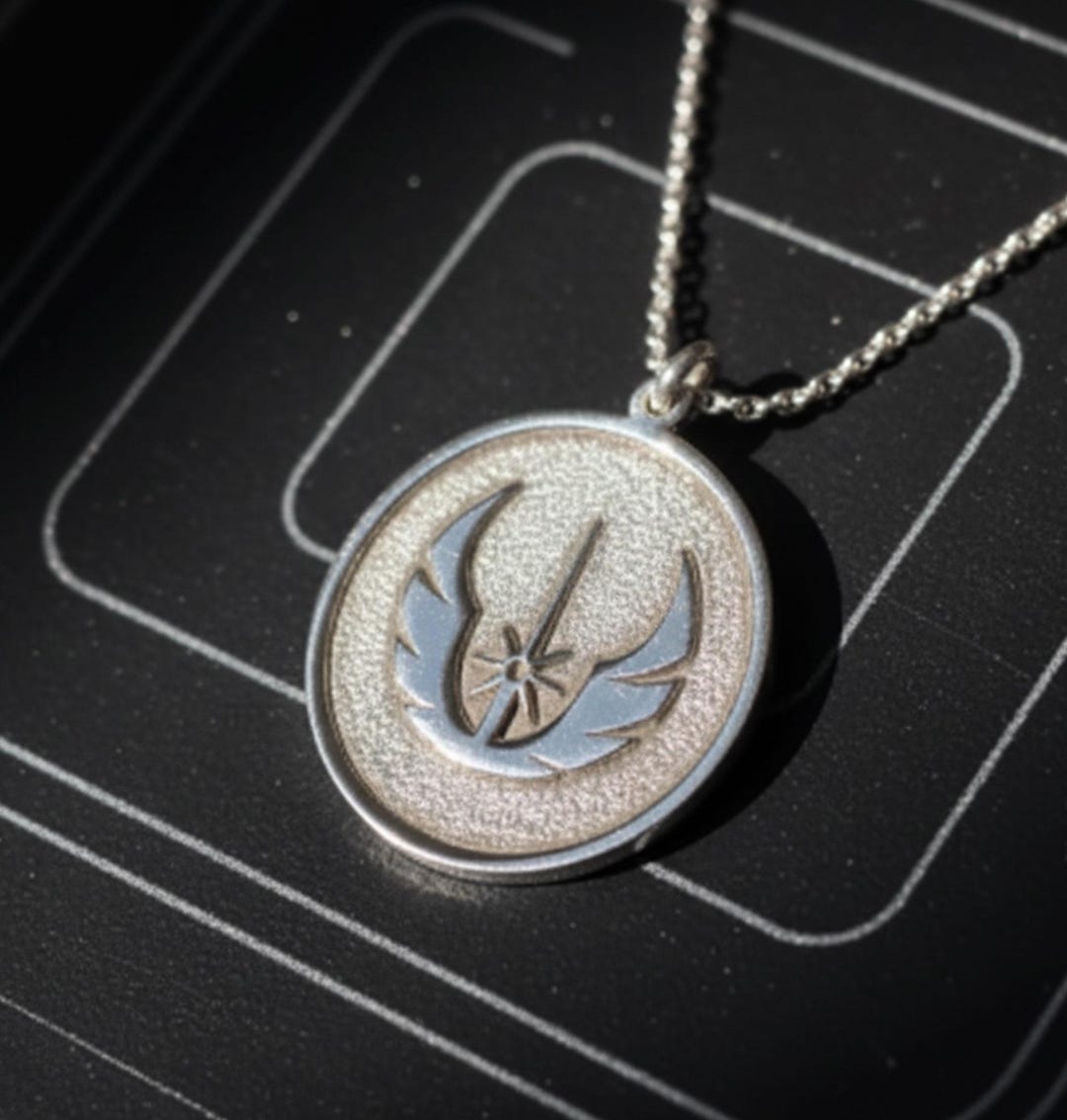 Jedi Order Necklace: Gold Jedi Order Pendant, Jedi Symbol Gold Pendant ...