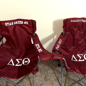 Personalized Folding Lawn Chair - Delta Sigma Theta - Etsy