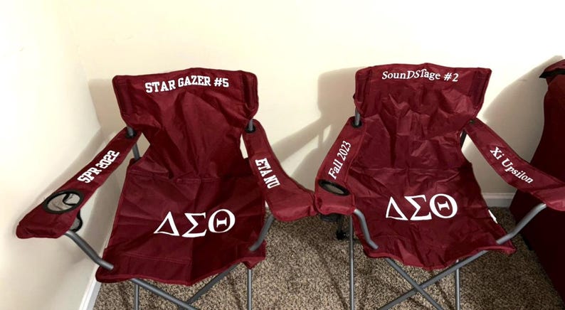 Personalized Folding Lawn Chair - Delta Sigma Theta - Etsy