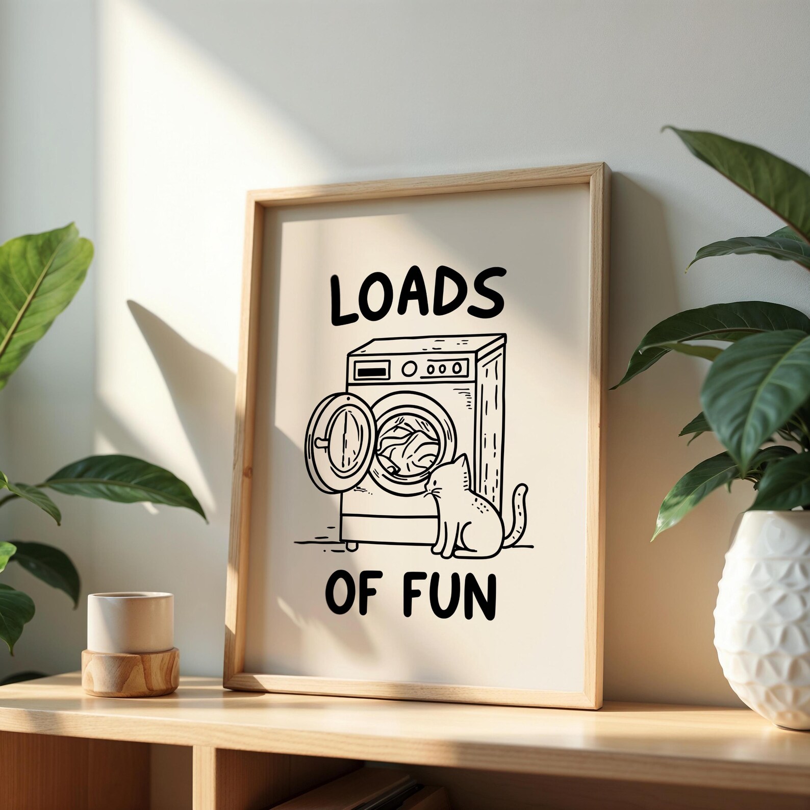 Loads of Fun Poster - Funny Laundry Print - Laundry Room Decor - Cute ...