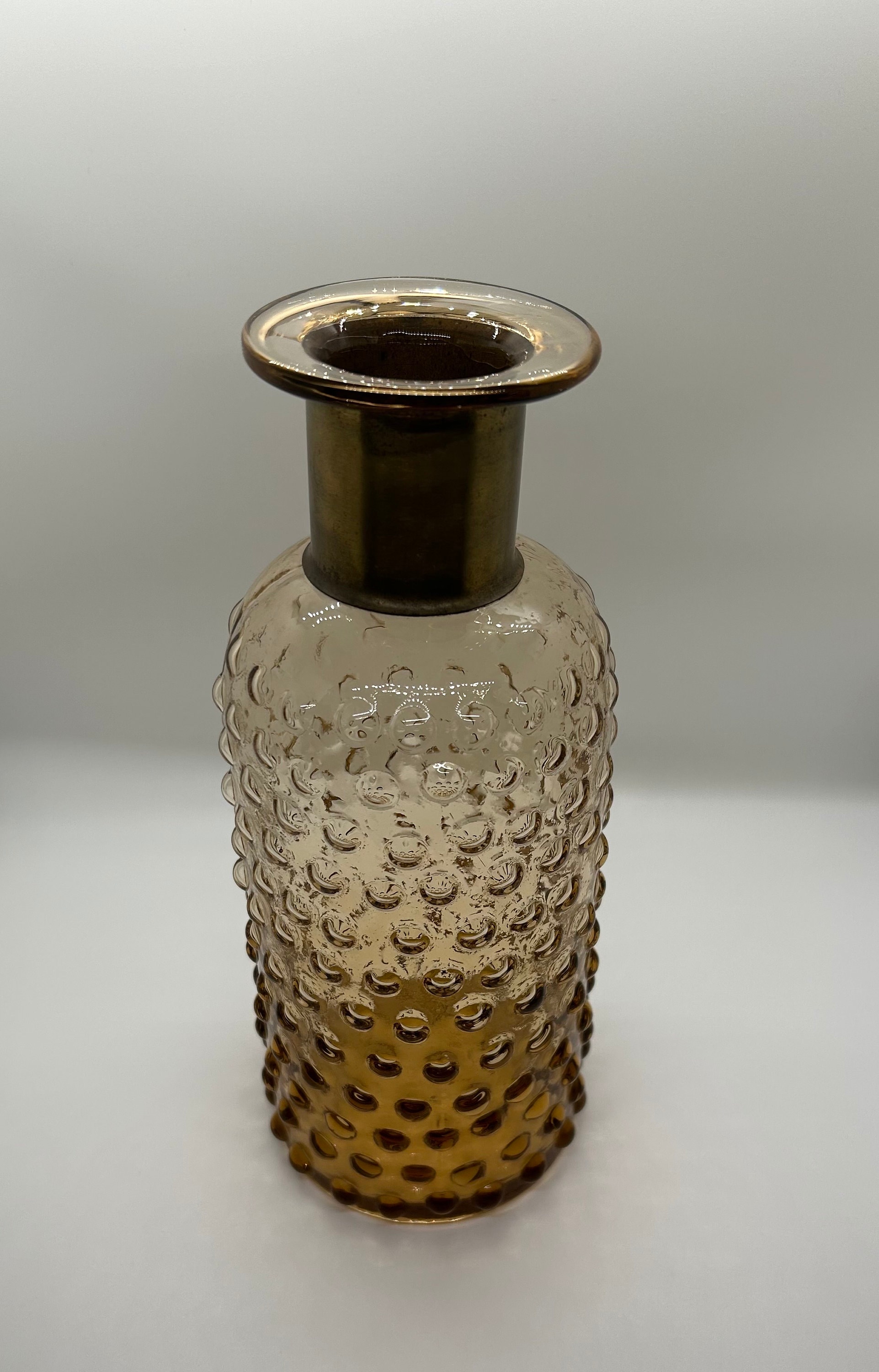 Vintage Hobnail Colored Glass Vase or Decanter - Etsy