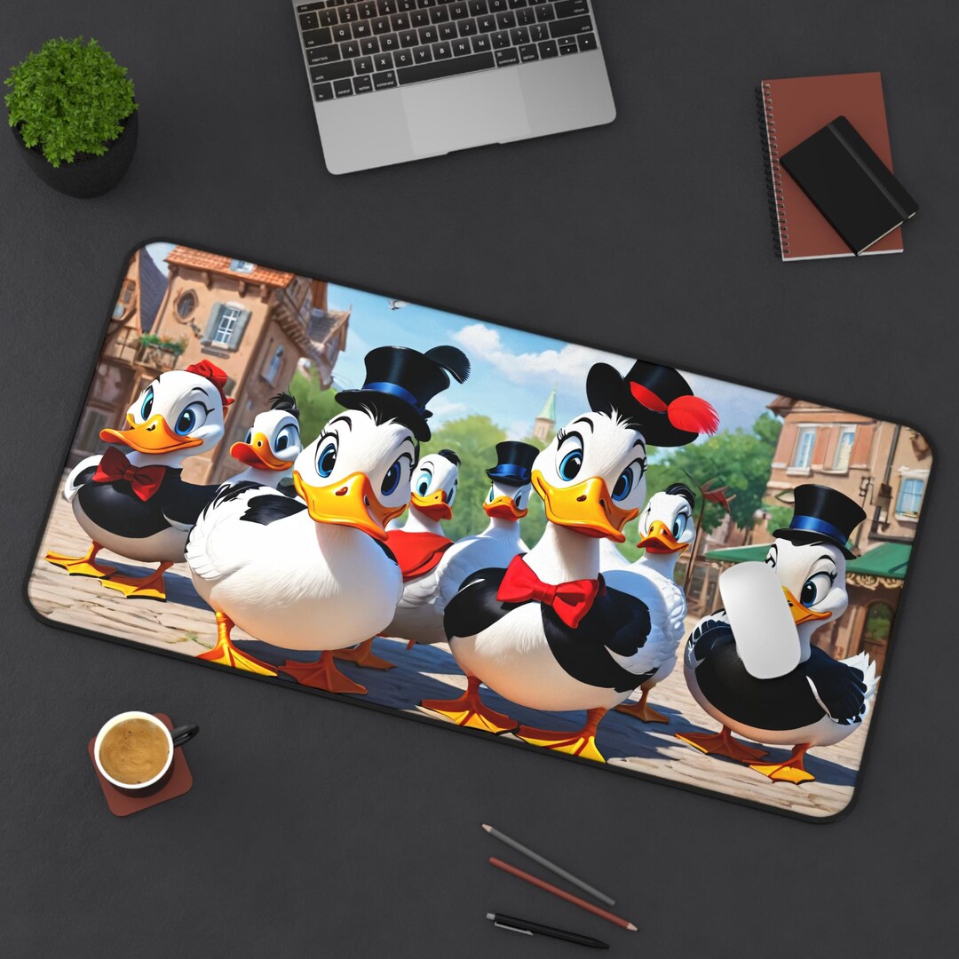 Cartoons Ducks Desk Pad, Ducklings Mat, Mouse Pad XXL, Desk Decoration ...