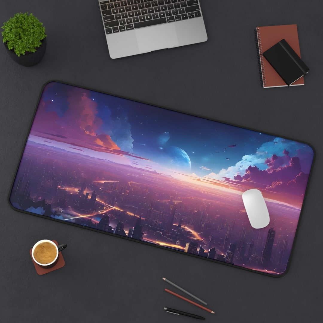 Urban Anime Desk Mat, Moon Desk Pad, Mouse Pad XXL, Desk Decoration ...
