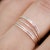 Mobius Knot Set of 2 Stacking Rings in 14K Gold Fill, Rose Gold or ...
