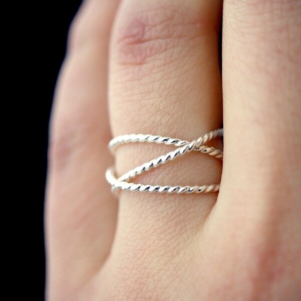 Overlapping Ring - Etsy