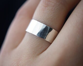 Unisex silver ring | Etsy